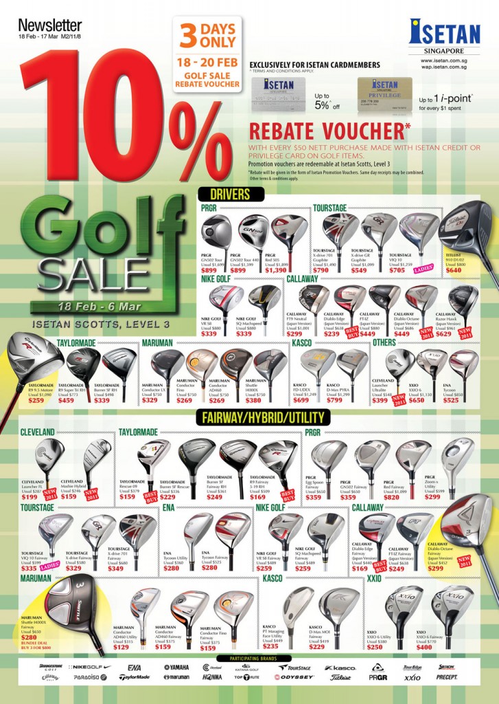 Isetan Golf Sale | Great Deals Singapore