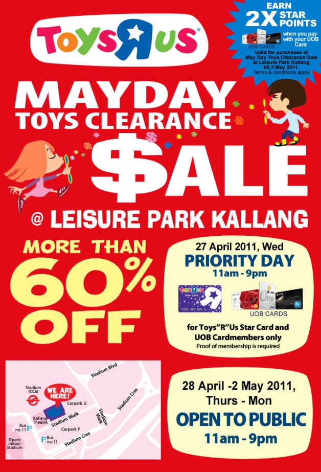 Toys R Us May Day Clearance Sale | Great Deals Singapore