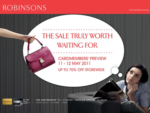 Robinsons "The Sale Truly Worth Waiting For" Cardmembers' Preview ...