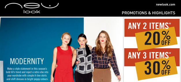 New Look Fashion Promos | Great Deals Singapore