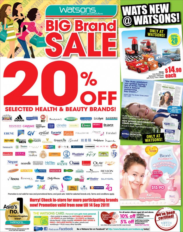 Watsons Big Brand Sale | Great Deals Singapore