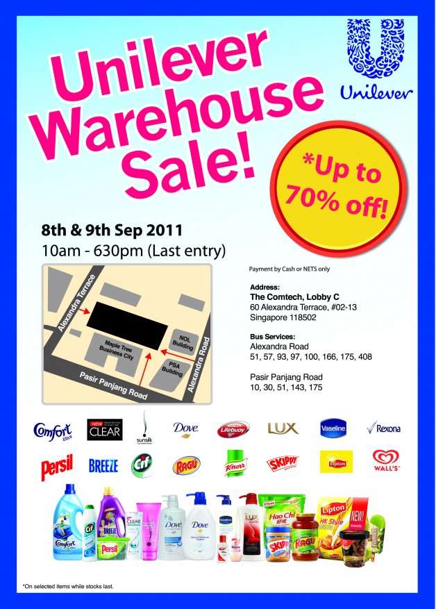 Unilever Warehouse Sale | Great Deals Singapore