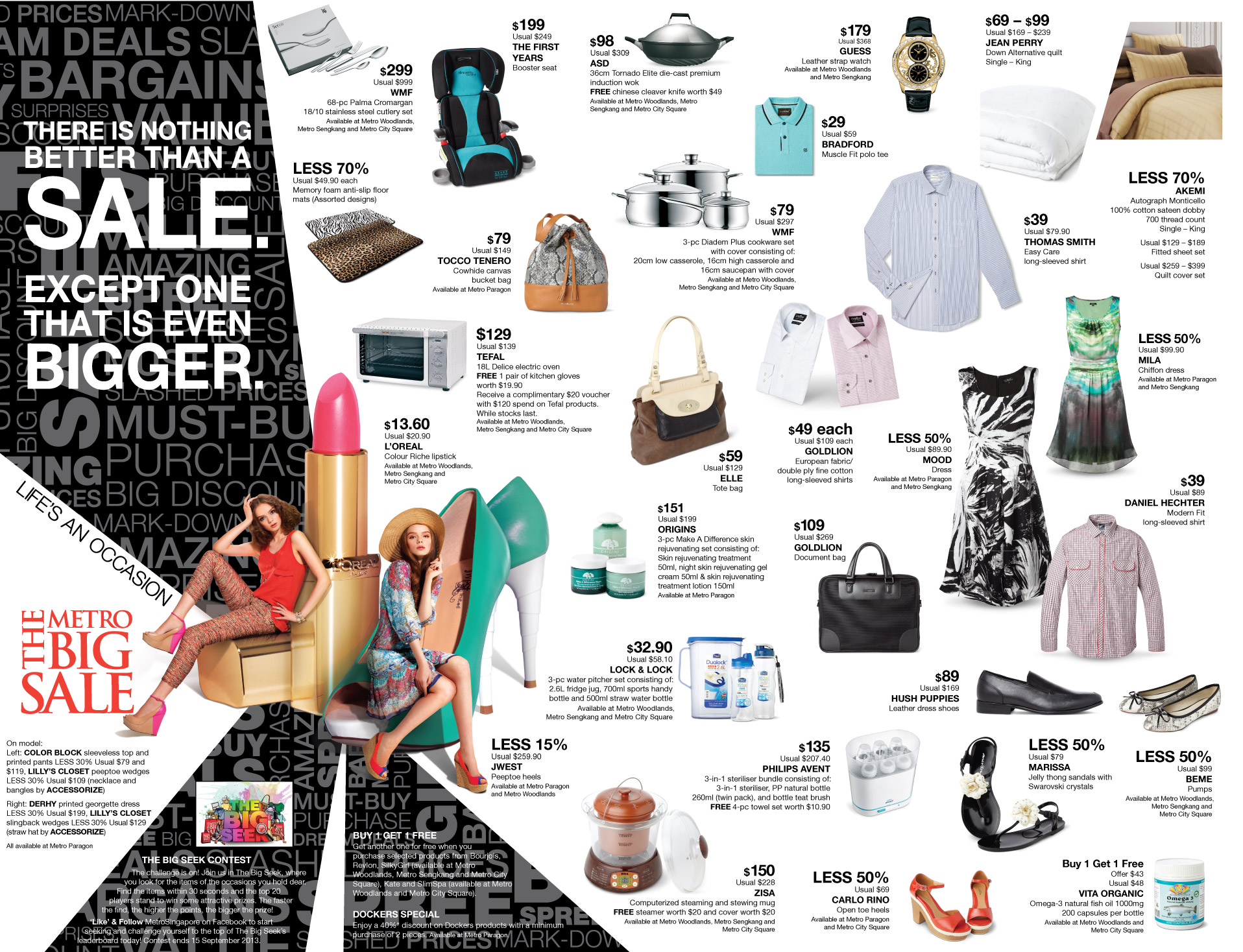 Metro Big Sale September 2013, Variety Of Household Items & Apparels On ...