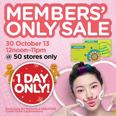 Watsons One Day Members' Sale On Skin Care Products Up To 58% Discounts ...