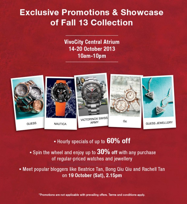 FJ Benjamin Exclusive Timepieces Promotions @ Vivocity Atrium | Great ...