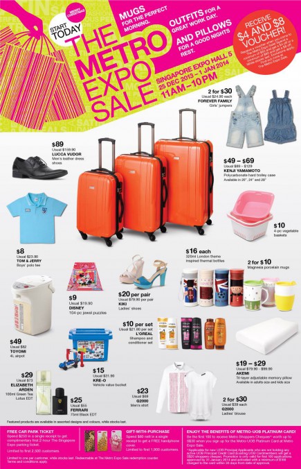 Metro Expo Sale December 2013: Last One Of The Year With Clearance ...