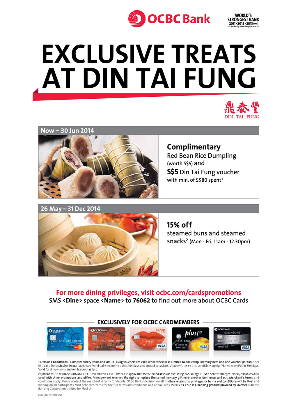 OCBC Exclusive Treats & Discounts @ Din Tai Fung All Year Long | Great ...