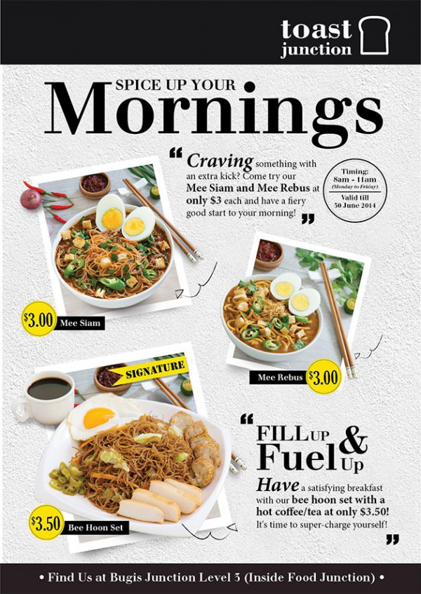 Toast Junction @ Bugis Offers $2.50 Breakfast Set To Kickstart Your ...