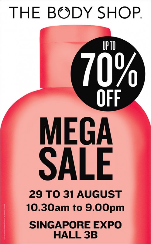 The Body Shop Mega Sale Offers Up To 70% Off @ Singapore Expo | Great ...