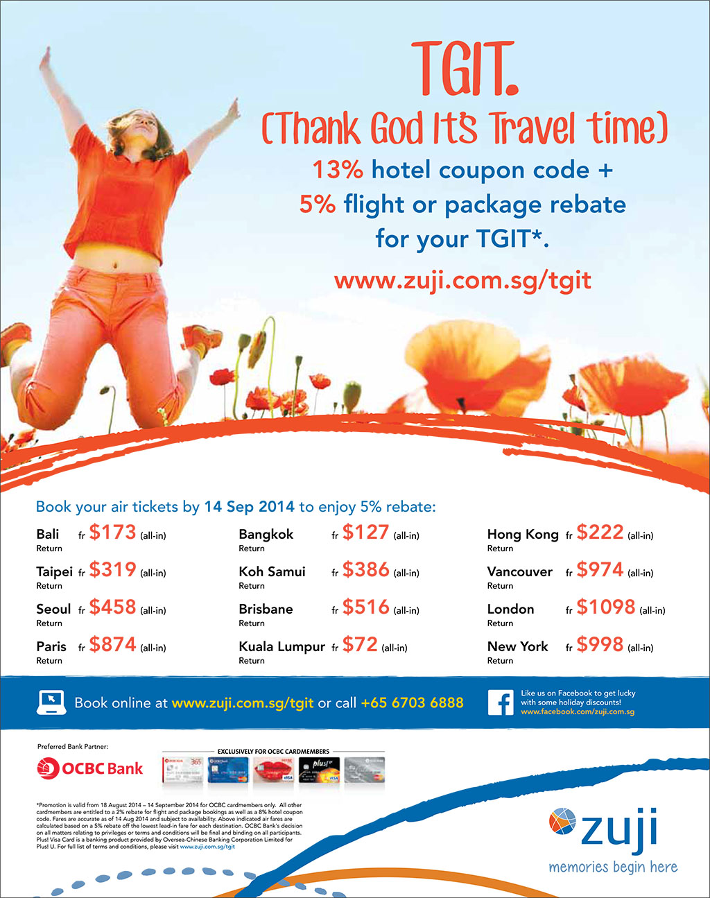 Zuji TGIT Offers Hotel Coupons & Flight Or Package Rebates This Month ...