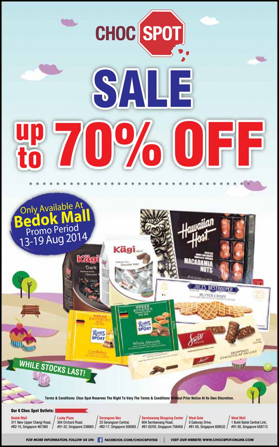 Choc SPOT Sale Up To 70% Off Happening Exclusively @ Bedok Mall | Great ...