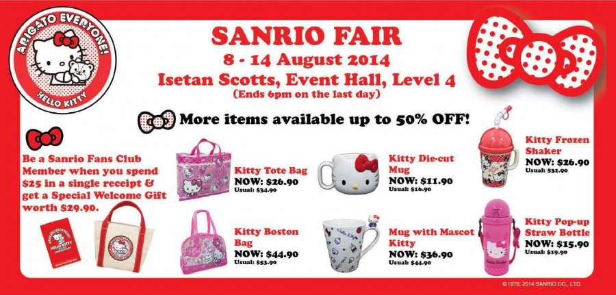 Hello Kitty Sanrio Fair Happening Now @ Isetan Scotts Event Hall ...