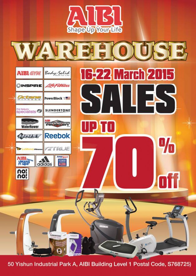 AIBI Warehouse Sale lets you take home fitness machines at huge savings ...