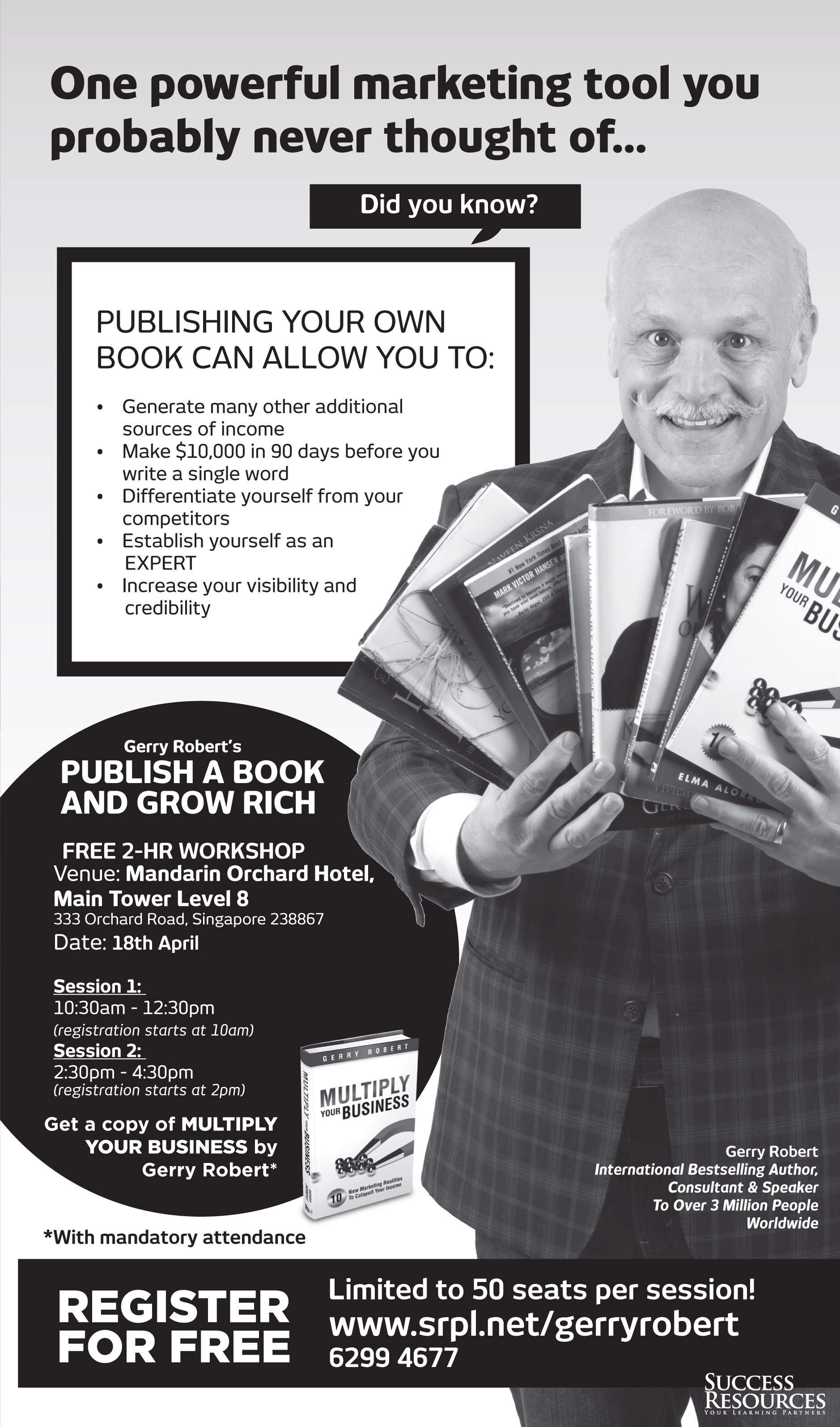 This Gerry Robert workshop will teach you how to publish a book and ...