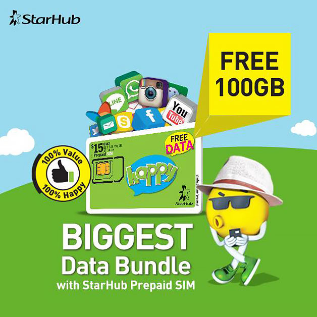 Starhub Prepaid SIM offer 100GB mobile data but only for first 5 days ...