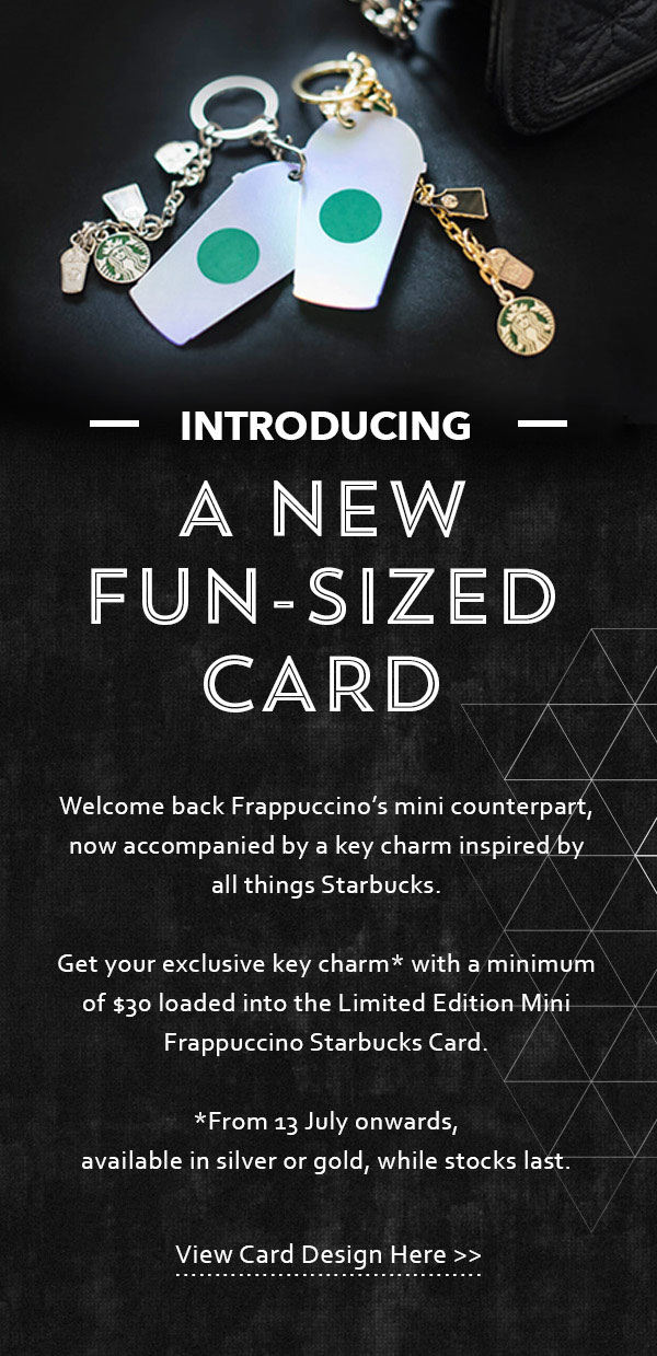 Starbucks mini card return accompanied by exclusive key charm | Great ...