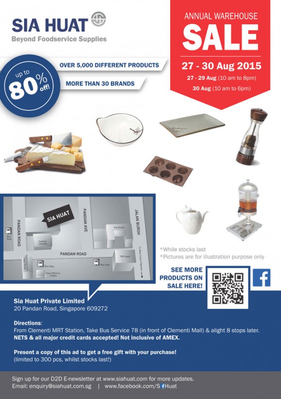 Sia Huat Annual Warehouse Sale 2015 returns this month end | Great ...