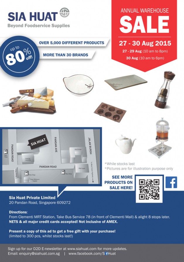 Sia Huat Annual Warehouse Sale 2015 returns this month end | Great ...