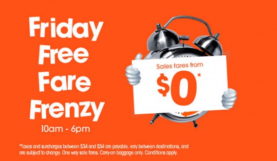 Jetstar Friday Free Fare Frenzy sales fares starts from $0 | Great ...