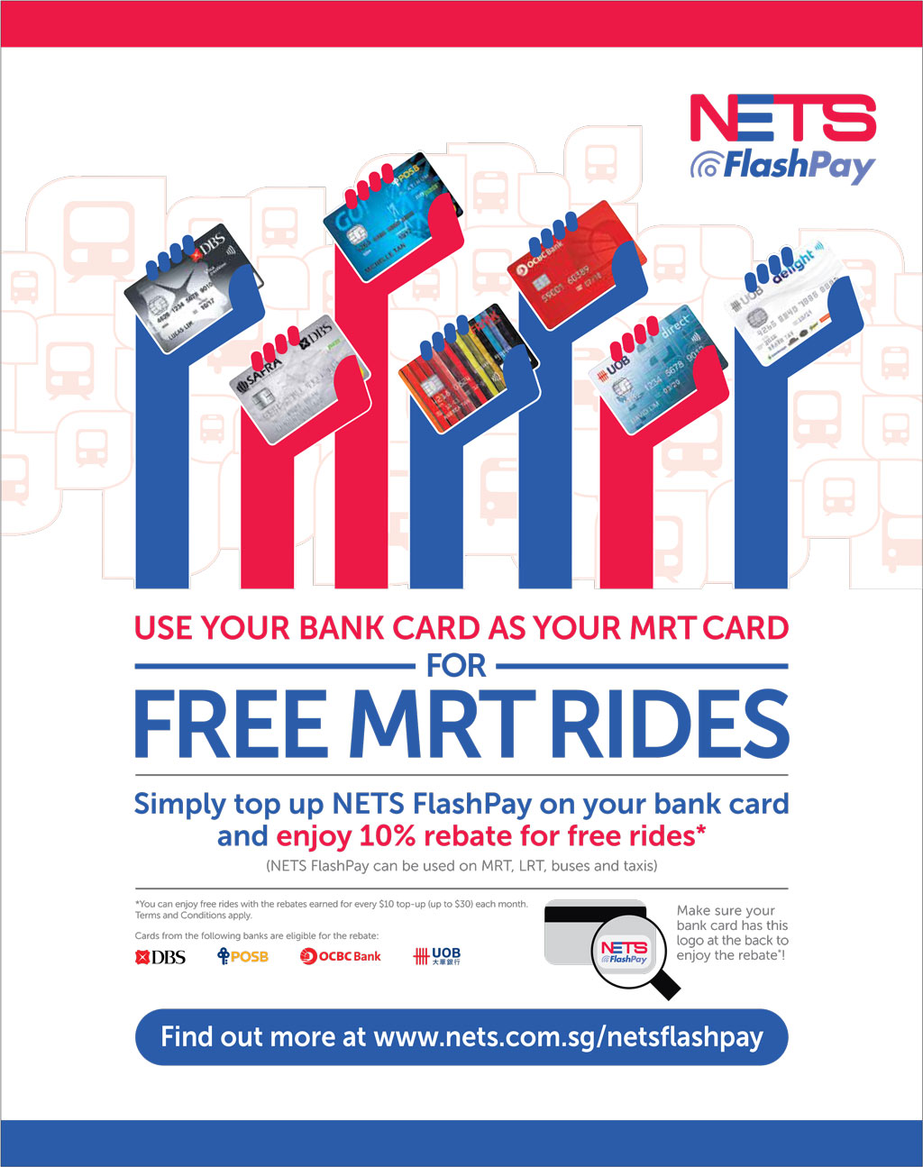 Enjoy 10% rebate on MRT rides when you use bank cards with FlashPay ...