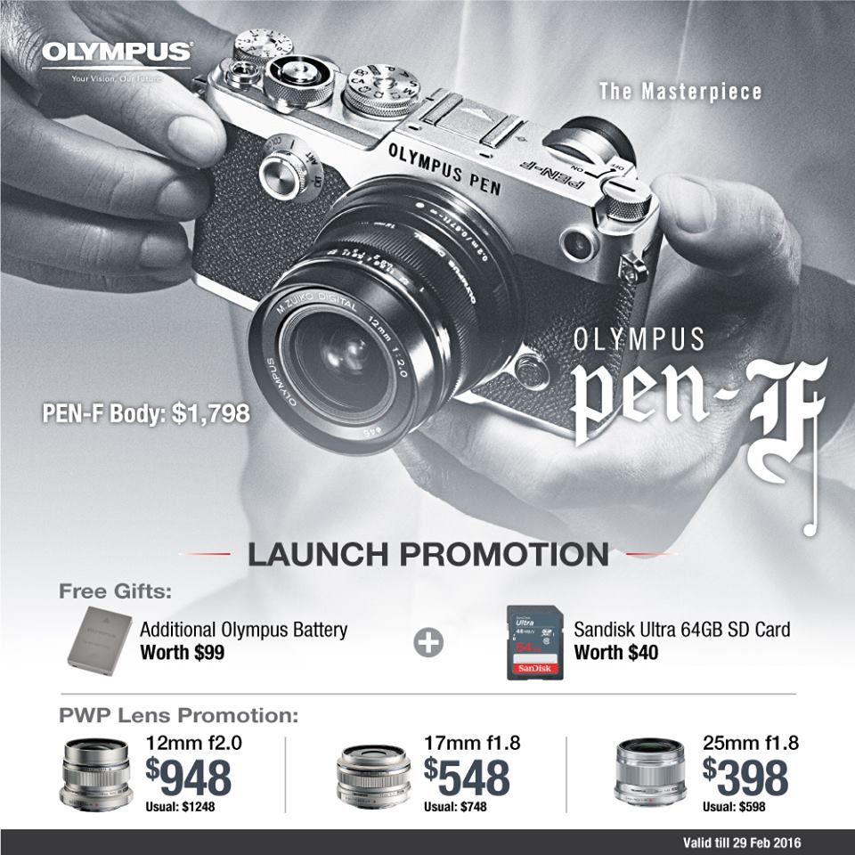 Olympus PEN-F latest Mirrorless Camera now available with exclusive ...