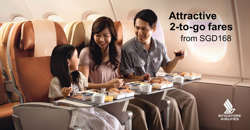 Singapore Airlines Two-to-Go fares promotion for MasterCard cardholders ...