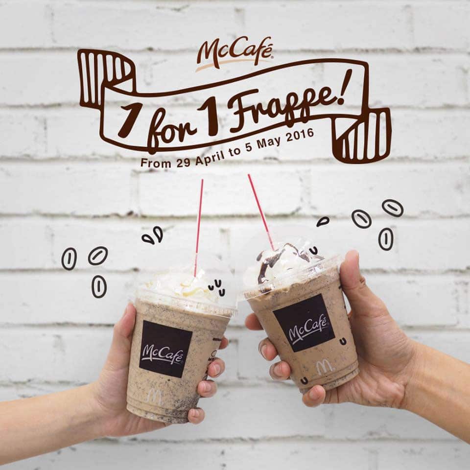 McCafe celebrates Coffee with 1-for-1 Frappe offer for a week | Great ...
