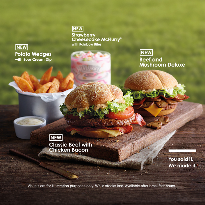McDonald's debuts new Classic Beef Burger Delights, Potato Wedges ...