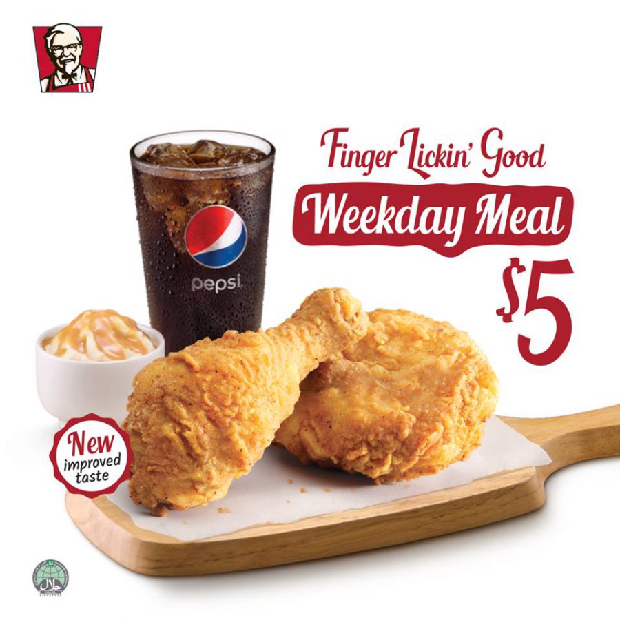 KFC Singapore lets you enjoy this weekday meal for just $5 | Great ...