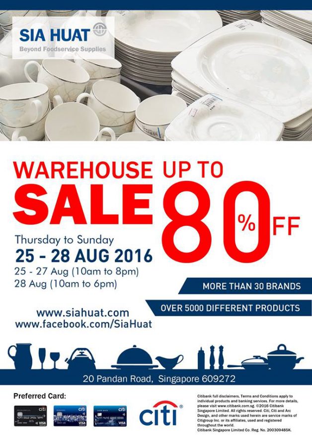 Sia Huat Warehouse Sale returns this end August with bargains on over ...