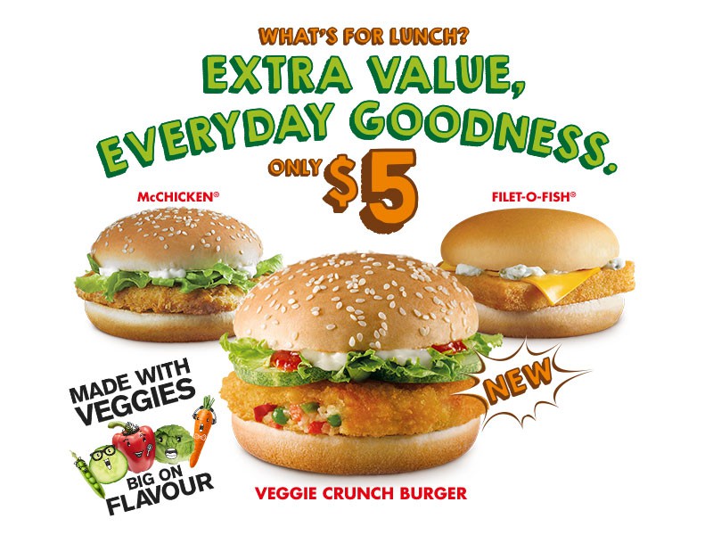 McDonald's introduces new Veggie Crunch Burger to target non-meat ...