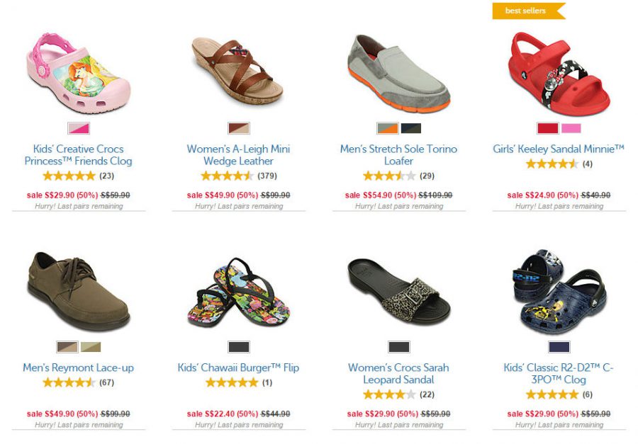 Buy a pair of Crocs for half the price with their Clearance Sale online ...