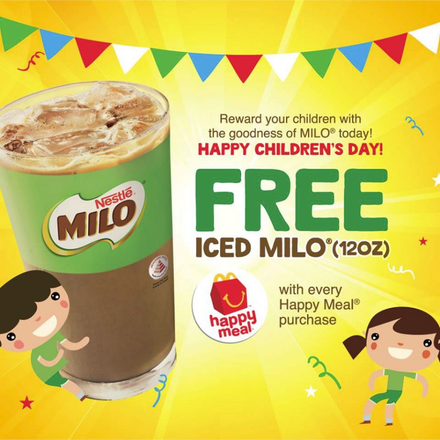 Get a free Iced Milo with Happy Meal purchase at McDonald's this week ...