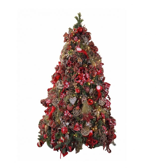 This Atrio Traditional Red Christmas Tree from TANGS will cost you ...