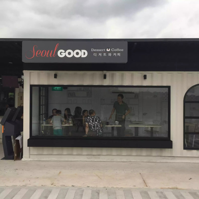 A row of Container Bistros have appeared on Punggol's Tebing Lane ...