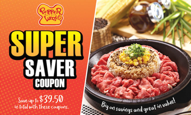 Here are the latest Pepper Lunch Super Saver Coupons you can use till ...