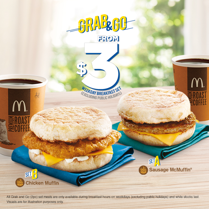 Wake up to McDonald's $3 Grab & Go' McMuffin + Coffee/Tea weekday ...