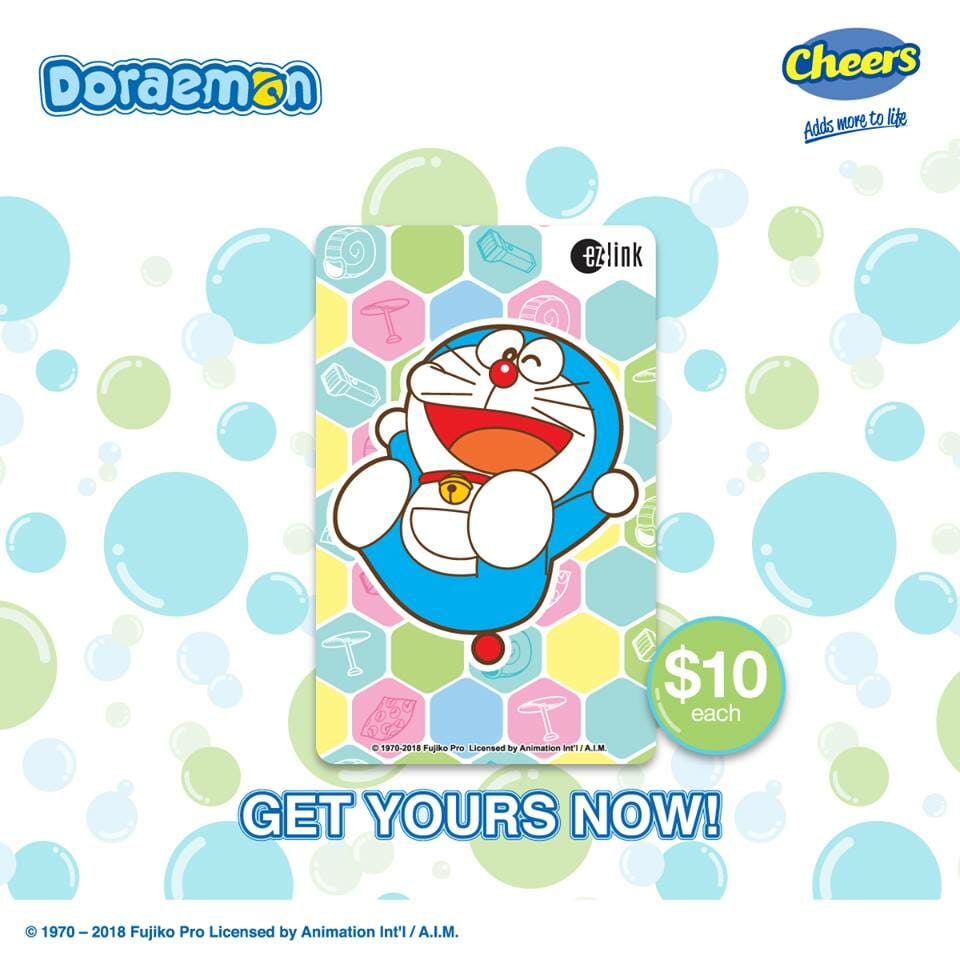 New Doraemon & Tokidoki EZ-Link Cards have appeared at selected Cheers ...