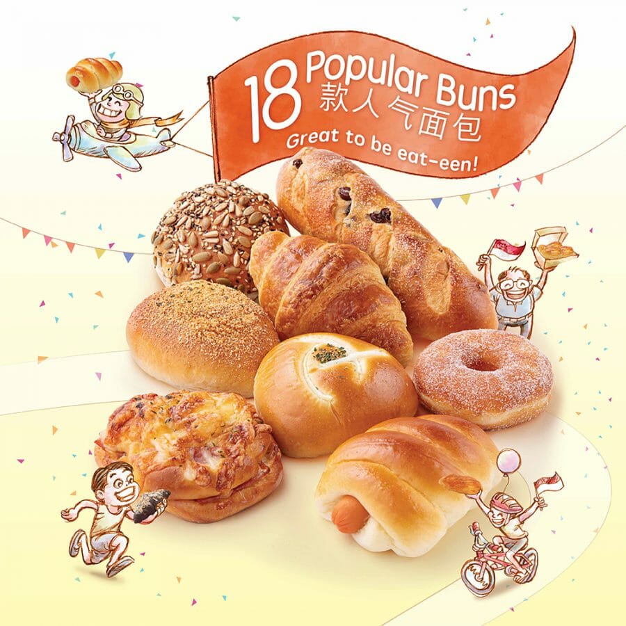 BreadTalk celebrates 18th Anniversary with $1 offer on eighteen buns ...