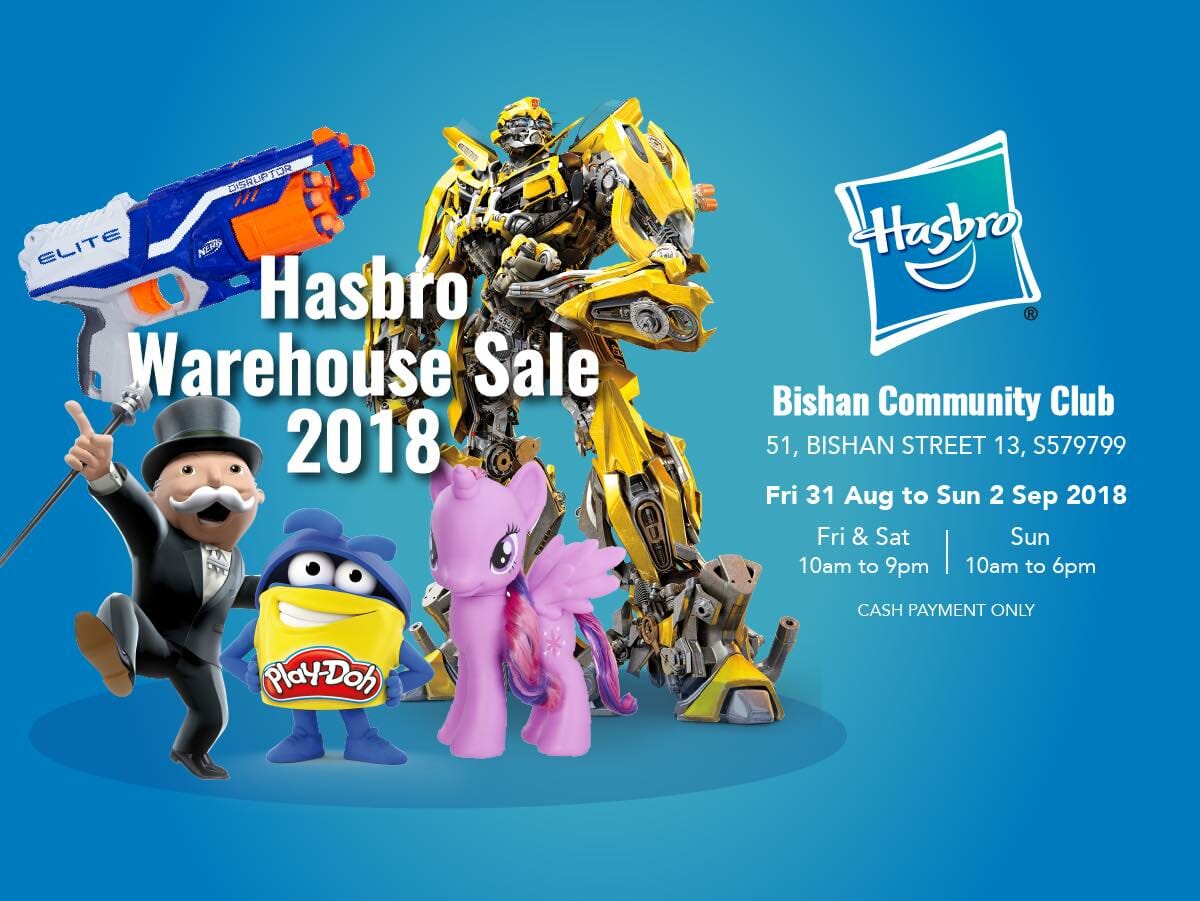 Much-awaited Hasbro Warehouse Sale returns to Bishan CC starting from ...