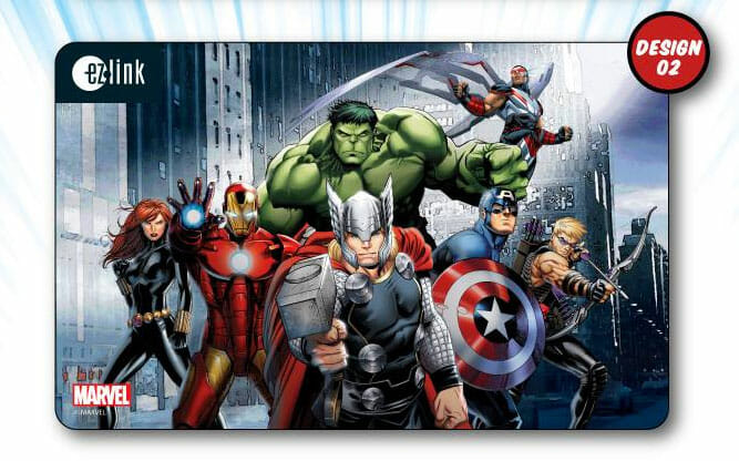 EZ-Link releases two new Marvel Avengers Card designs at TransitLink ...
