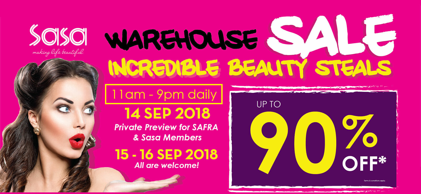 Sasa Warehouse Sale happening at SAFRA Toa Payoh this week to feature ...