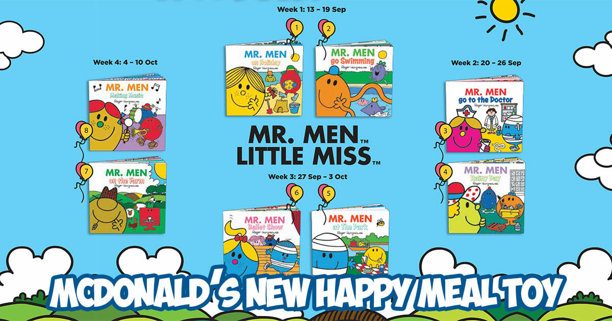 McDonald's S'pore latest Happy Meal Toys aren't toys but Mr. Men and ...