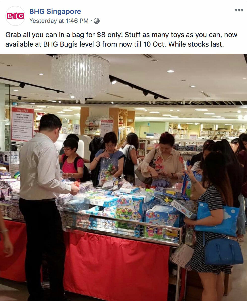 BHG has a 'toy buffet sale' that lets you Grab All You Can in a bag for $8 flat | Great Deals ...