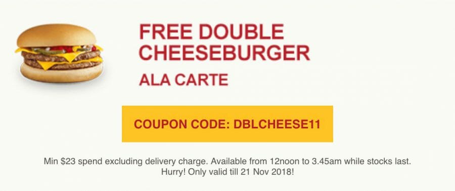 Use these McDelivery Coupon Codes for free McNuggets, Double ...