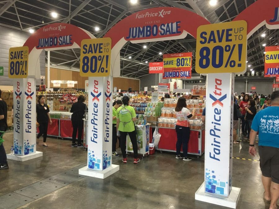 There's a FairPrice Xtra 'Jumbo Sale' at Expo right now that lets you ...