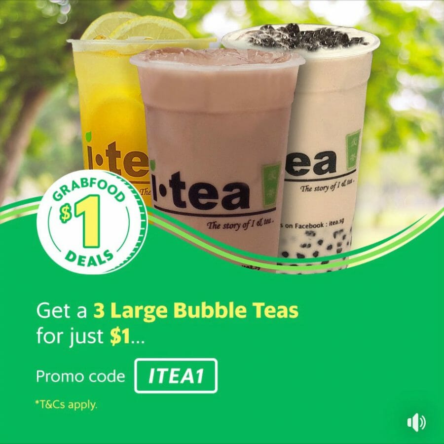 3 GrabFood promo codes you can use for $1 Bubble Tea, $15 off & 40% off ...