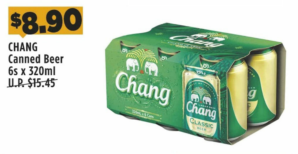 Love Thailand's Chang Beer? Giant is selling 6-pack for only $8.90 till ...