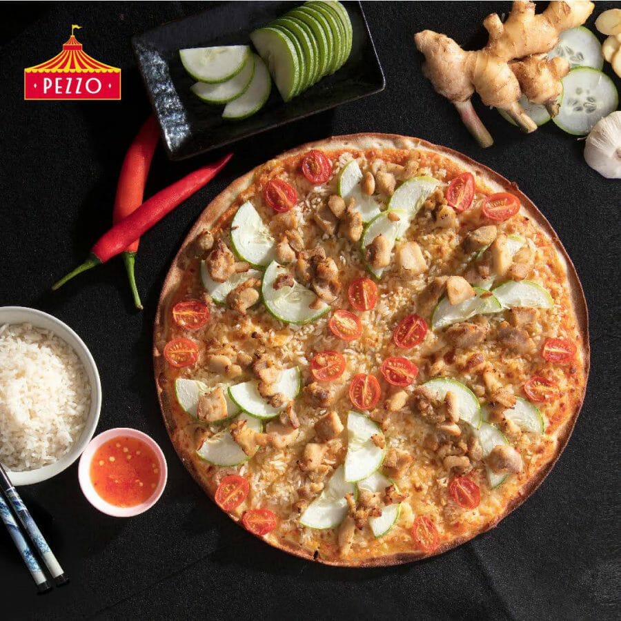 Pezzo made a 'Hainanese Chicken Rice Pizza' that even has real fragrant ...