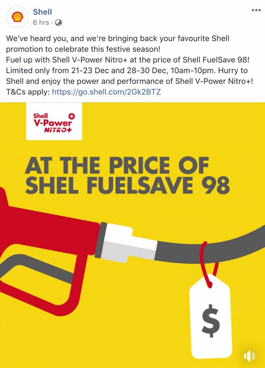 Pay FuelSave 98 price for V-Power Nitro+ as Shell 'V-Power Weekend ...